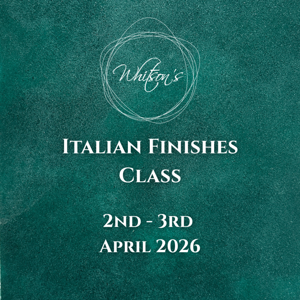 Italian Decorative Paint Finishes Class 2nd – 3rd April 2026 – Whitson ...